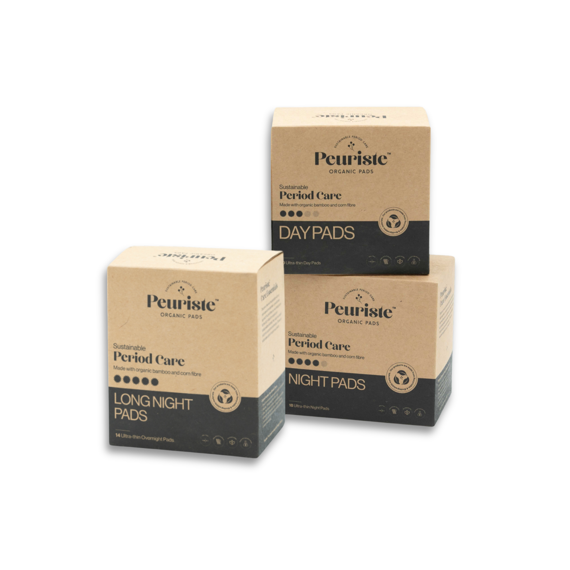 Perfect Bundle (Day Pads, Night Pads & Long Night Pads) – Peuriste